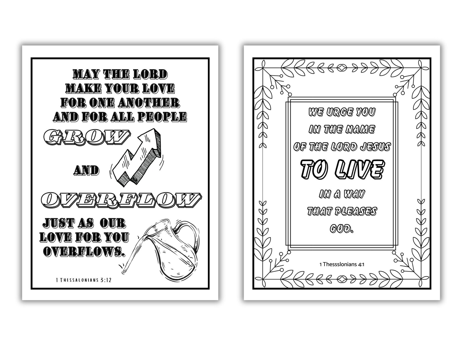 1 Thessalonians Scripture Coloring Pages: Sunday School Activities (PDF ...