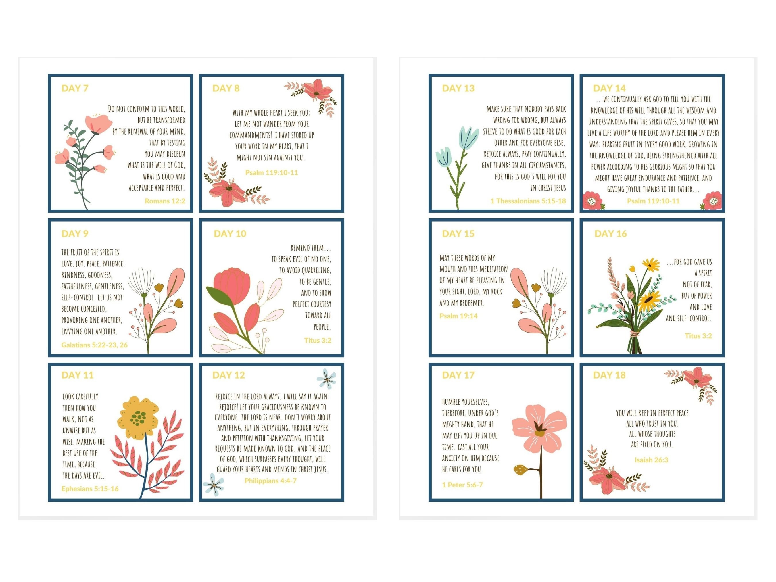 30-day Scripture Prayer Challenge: Printable Prayer Journal (PDF) - Etsy