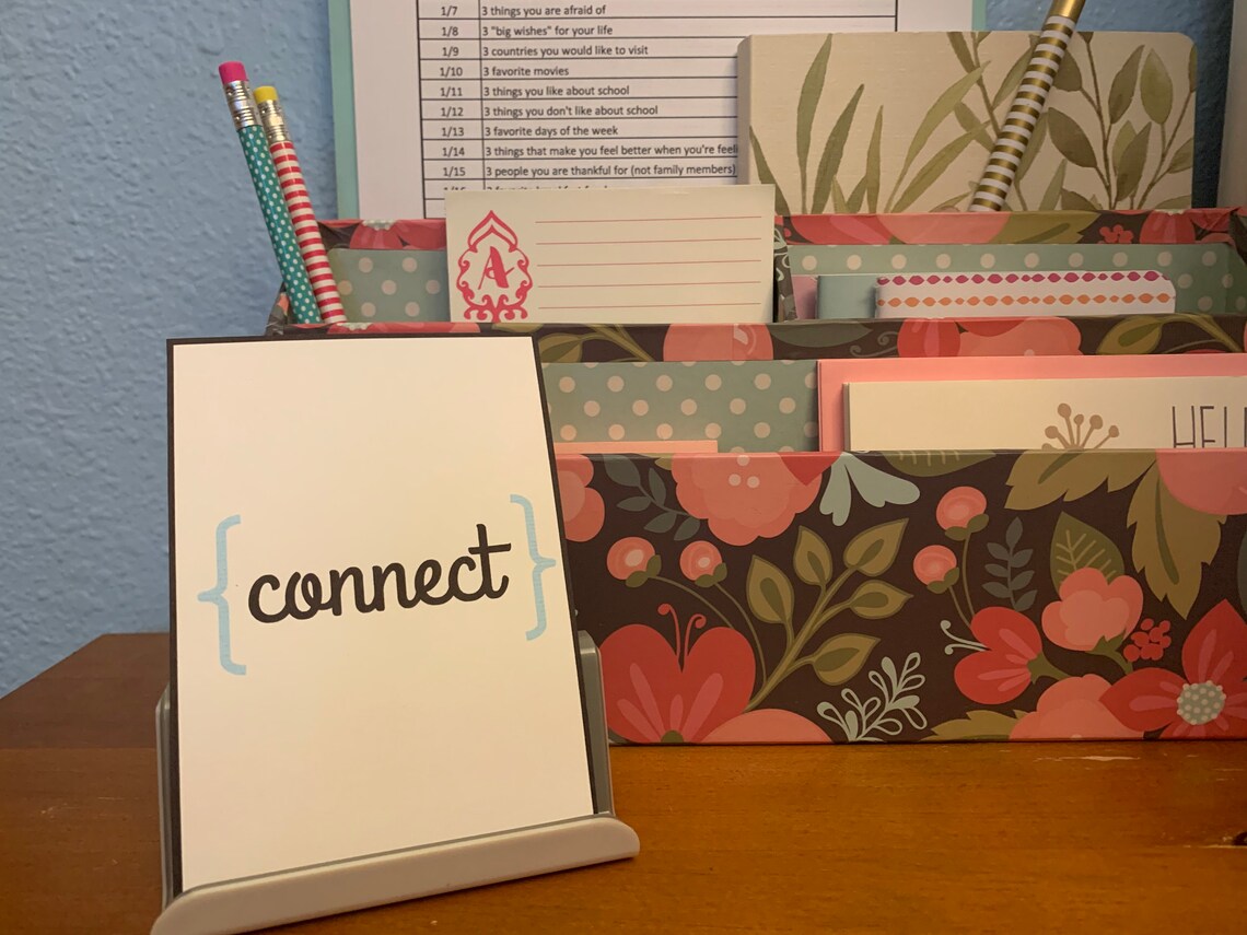 Monthly Focus Word Cards Set of 12 Digital Download - Etsy