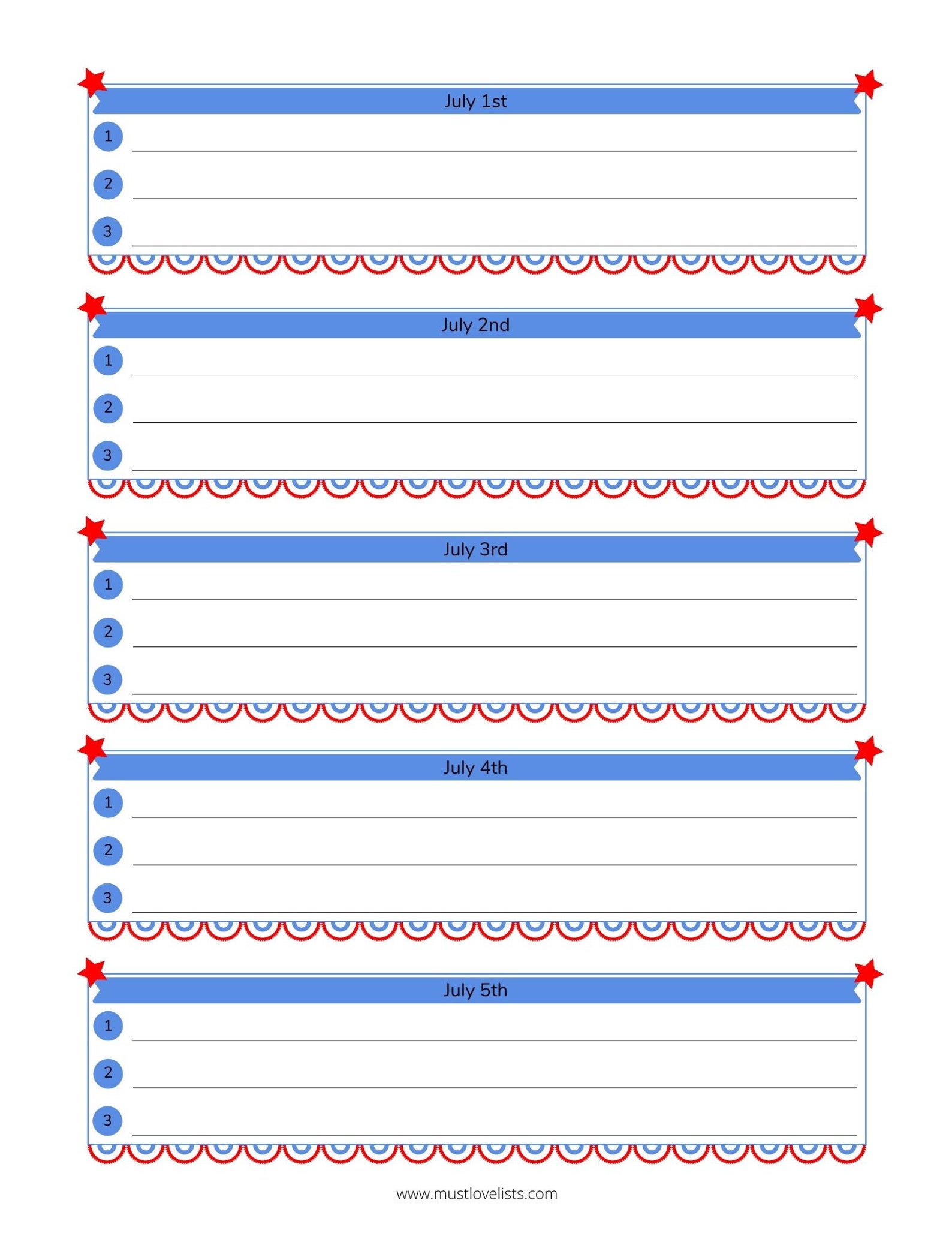 Colorful Daily Journal Pages | Daily 3 Journal | Daily 3 Priorities - Etsy