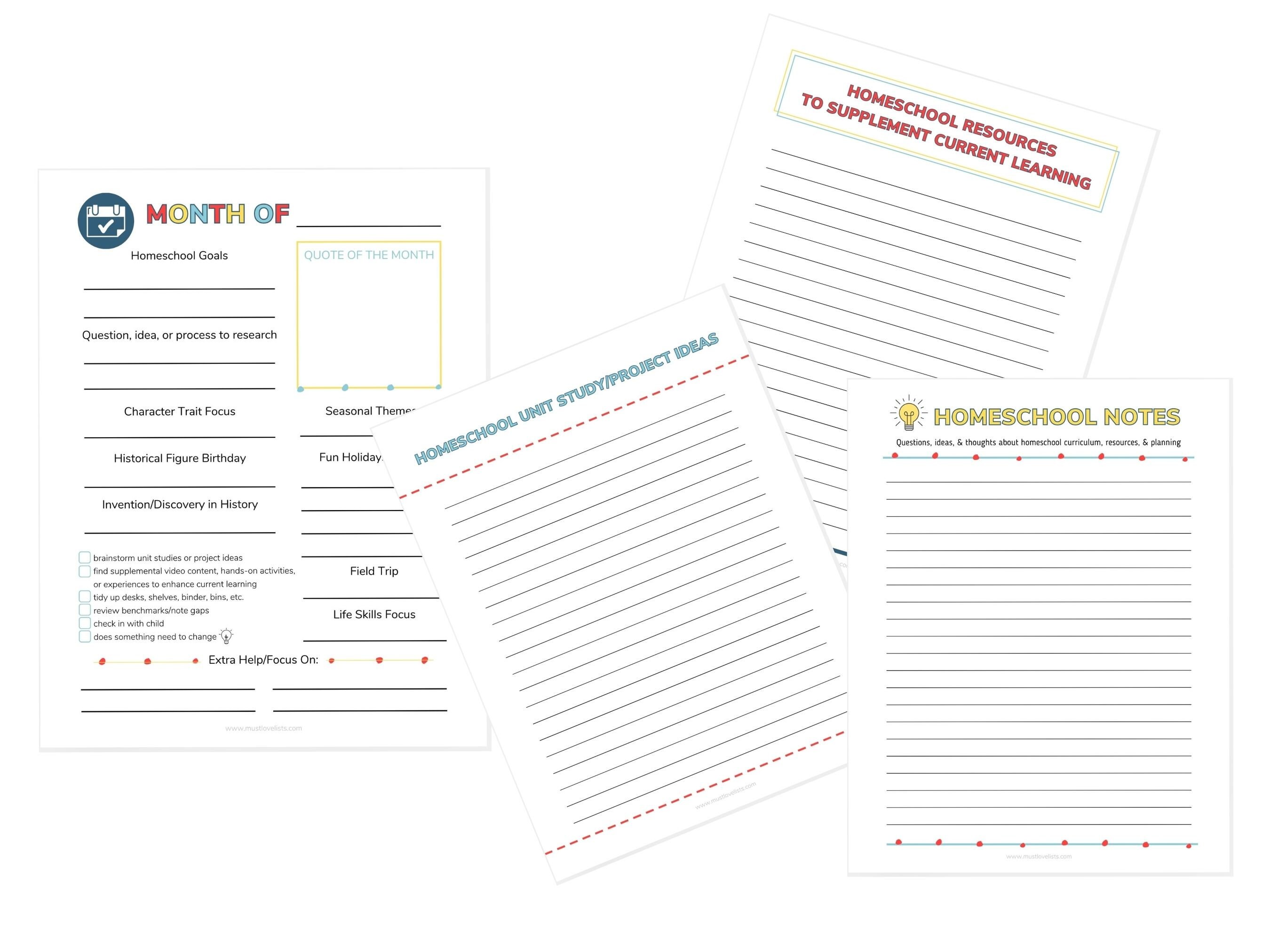 Back-to-school Prep Pack for Homeschool, First Day of School Signs ...