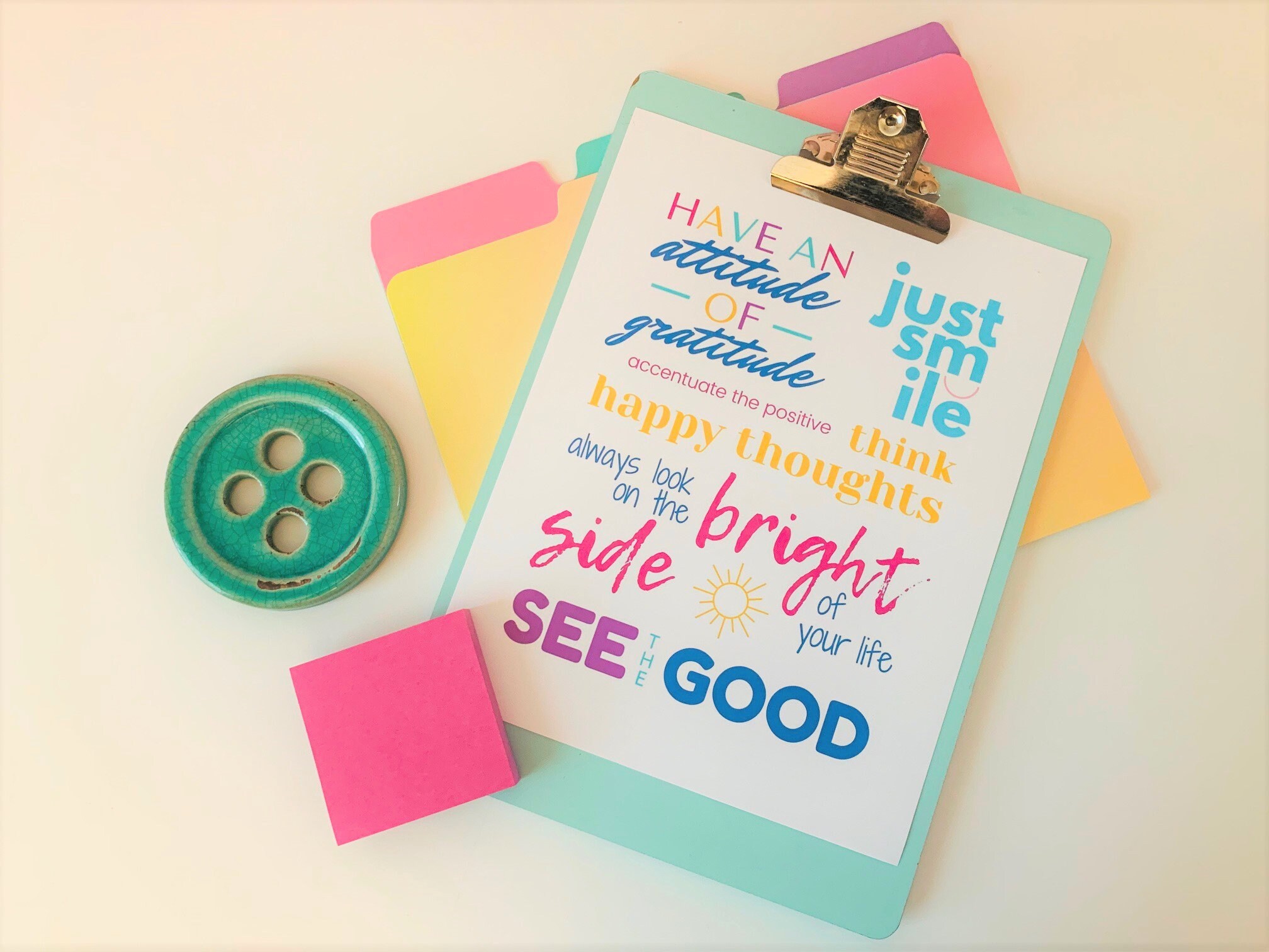Happy Thoughts, Positive Thinking, Smile, Attitude of Gratitude Print ...