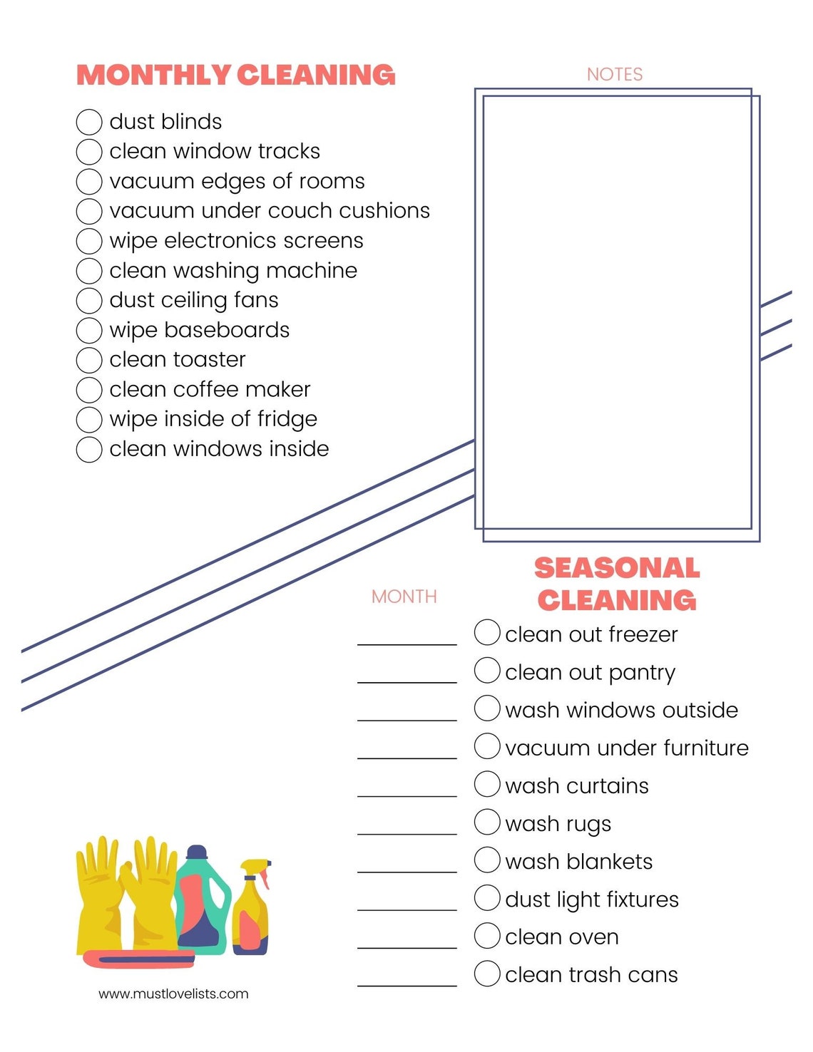 Daily Weekly Monthly Seasonal Cleaning Lists Chore Cards Etsy daily-weekly-monthly-seasonal-cleaning-lists-chore-cards-etsy