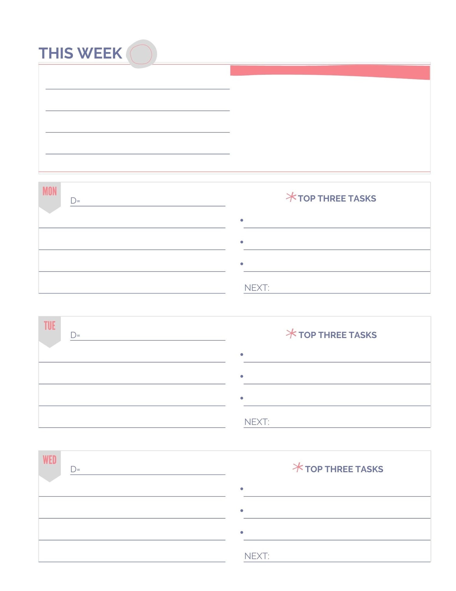 Planning List Bundle EDITABLE Monthly Priority Planning - Etsy