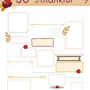 30 Days of Thankful Printable, Gratitude Prompts, Gratitude Journal - Etsy