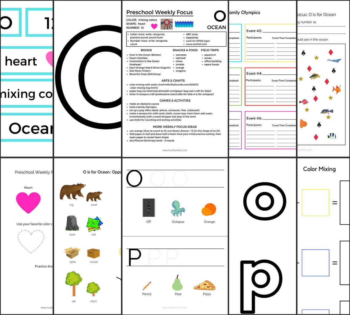 Letter of the Week Preschool Curriculum Weekly A-Z Preschool - Etsy