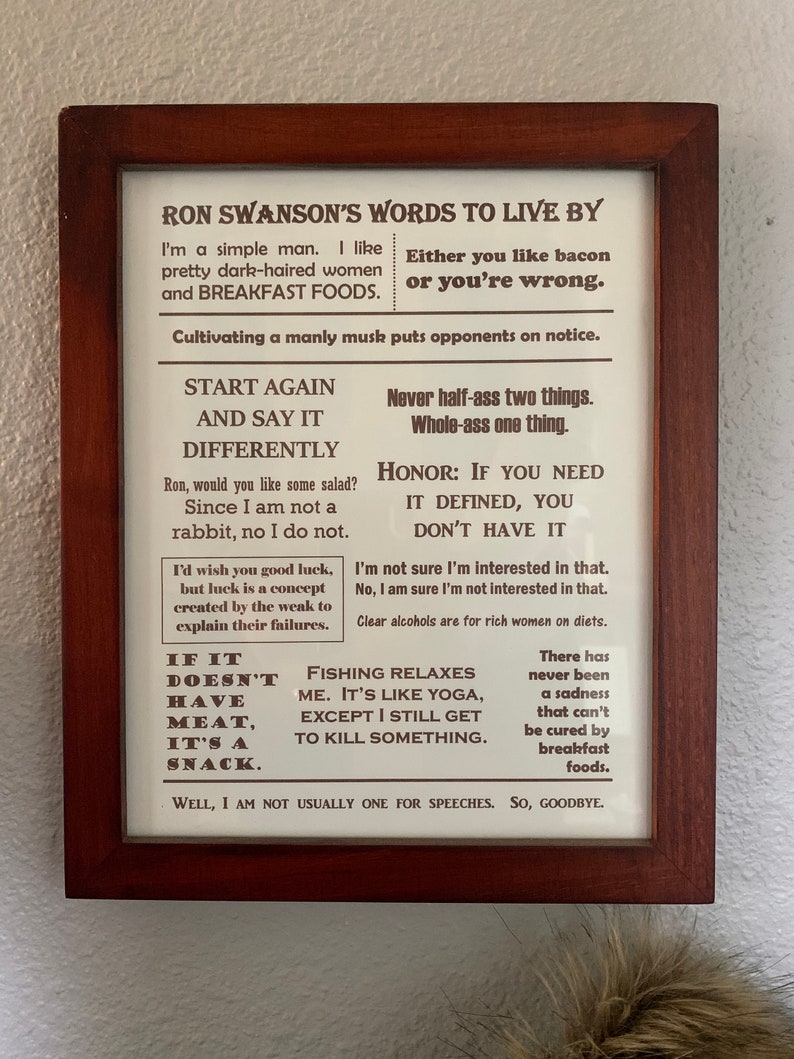 Ron Swanson's Words to Live by - Funny Quotes for Guys - Digital ...