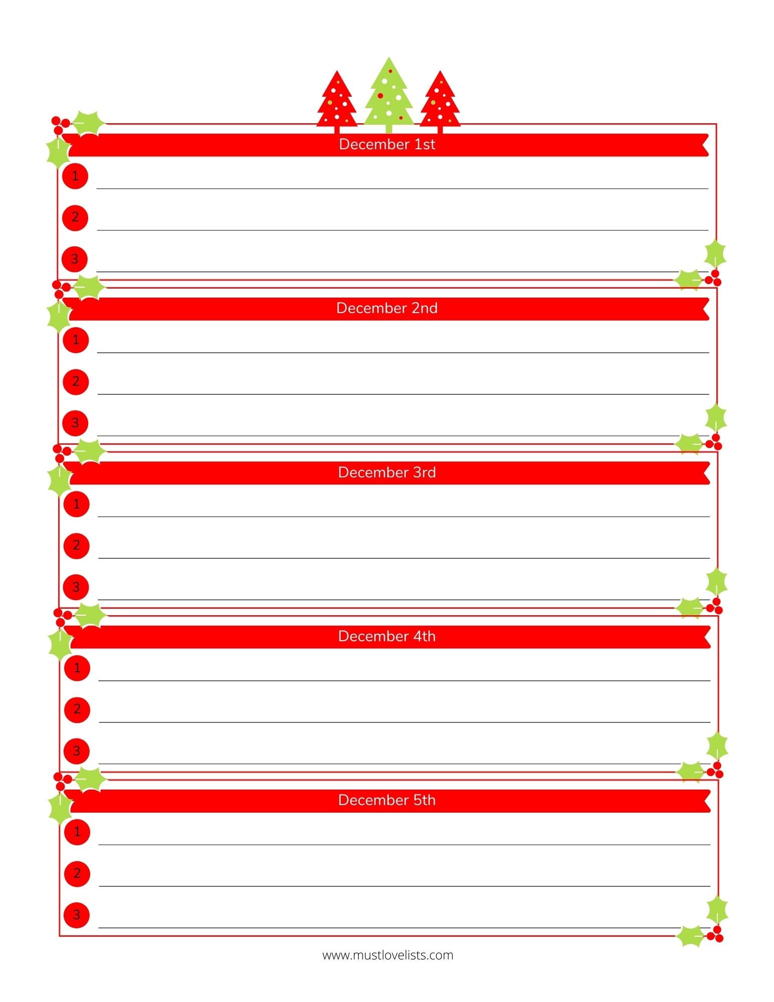 Colorful Daily Journal Pages Daily 3 Journal Daily 3 - Etsy