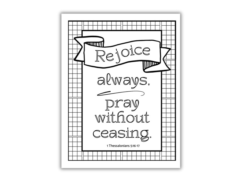 1 Thessalonians Scripture Coloring Pages: Sunday School Activities (PDF ...