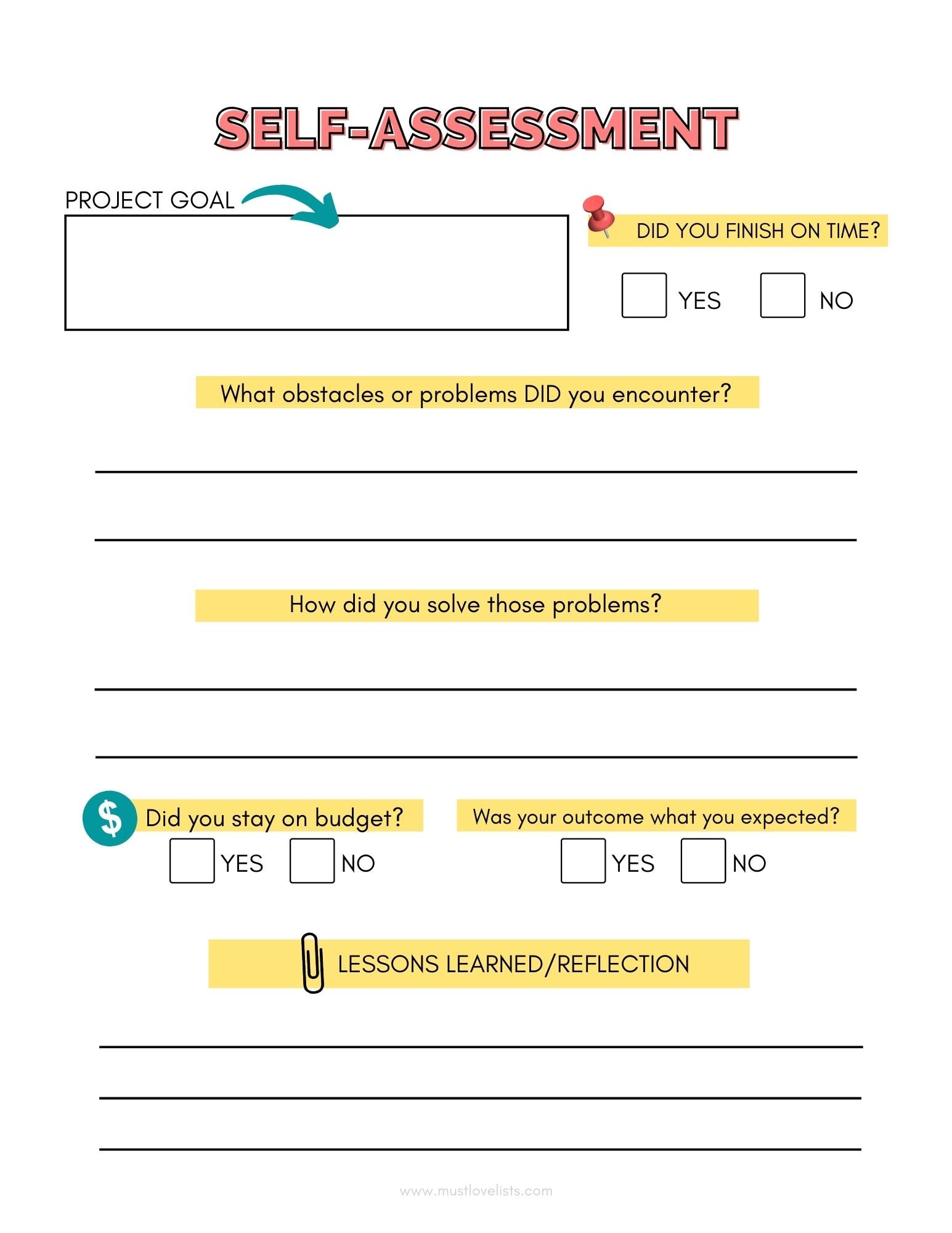 Student Project Planner, Project Planner for Kids, Project Planning ...