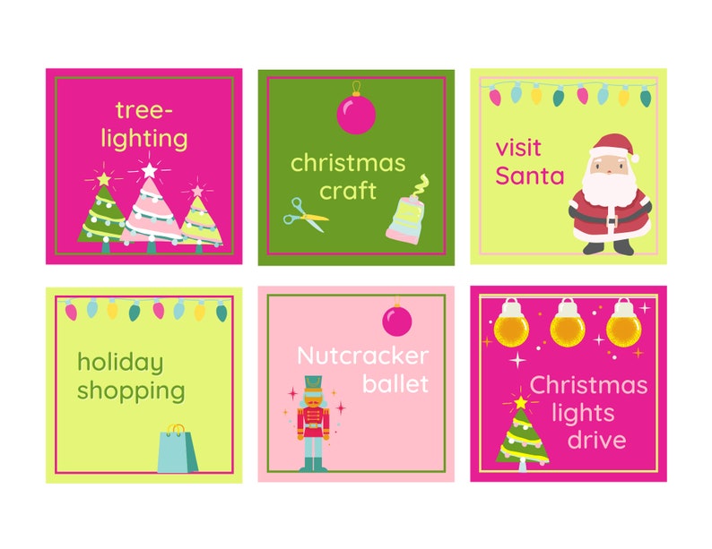 Christmas Activity Cards | Advent Activities | Christmas Countdown ...