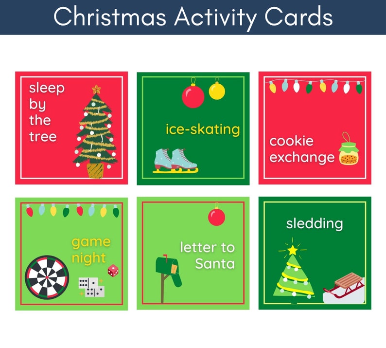 Christmas Activity Cards | Advent Activities | Christmas Countdown ...