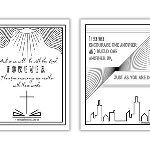1 Thessalonians Scripture Coloring Pages: Sunday School Activities - Etsy