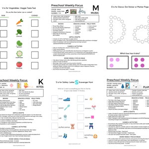Letter of the Week Preschool Curriculum: A-Z Themes (PDF Download) - Etsy
