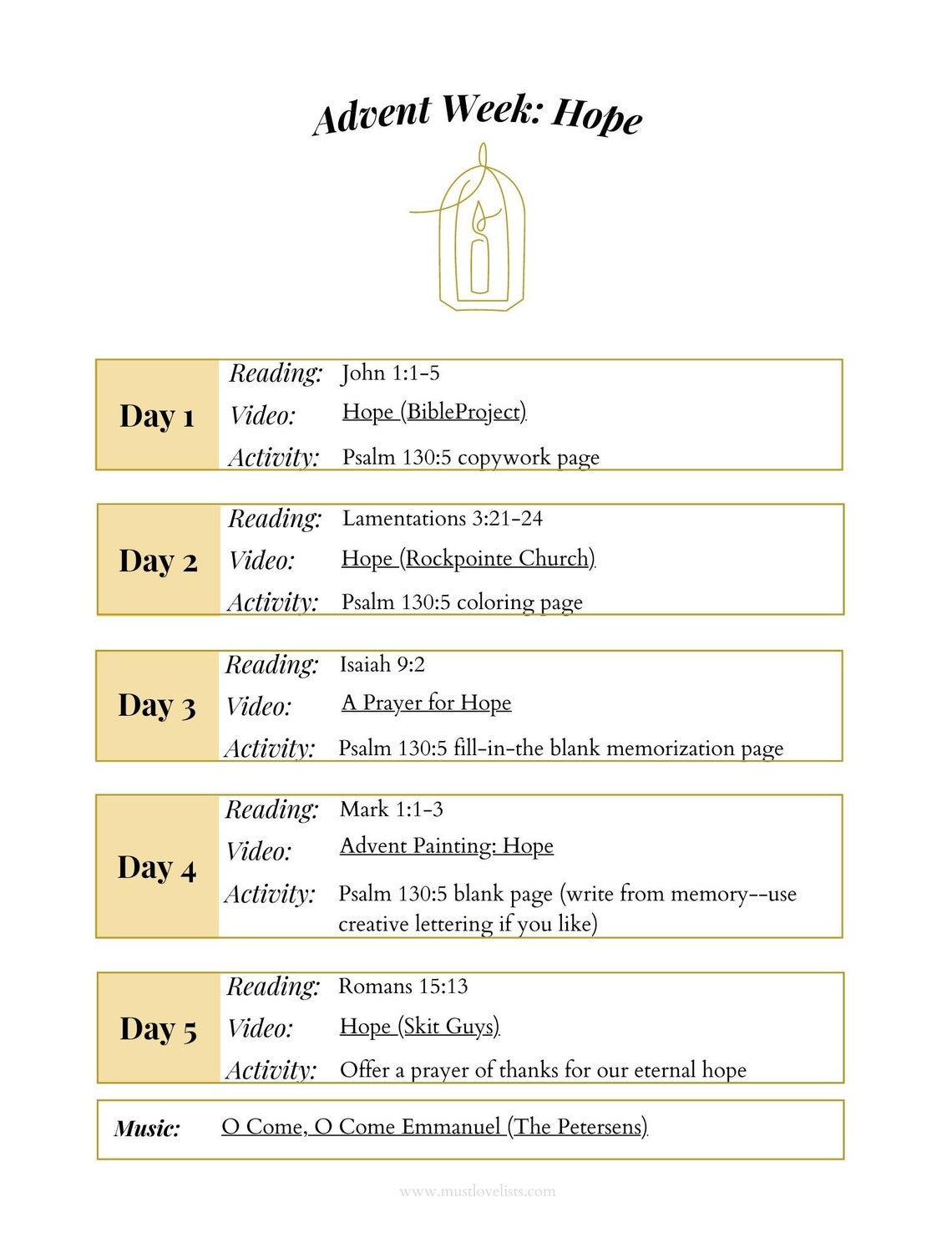 Advent Activity Pack for Middle Grades, Homeschool Advent Unit Study ...