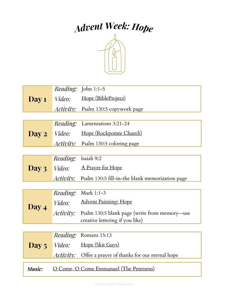 Advent Activity Pack for Middle Grades, Homeschool Advent Unit Study ...
