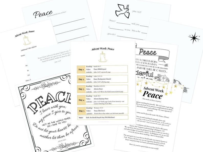 Advent Activity Pack for Middle Grades, Homeschool Advent Unit Study ...