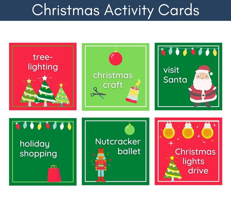 Christmas Activity Cards | Advent Activities | Christmas Countdown ...