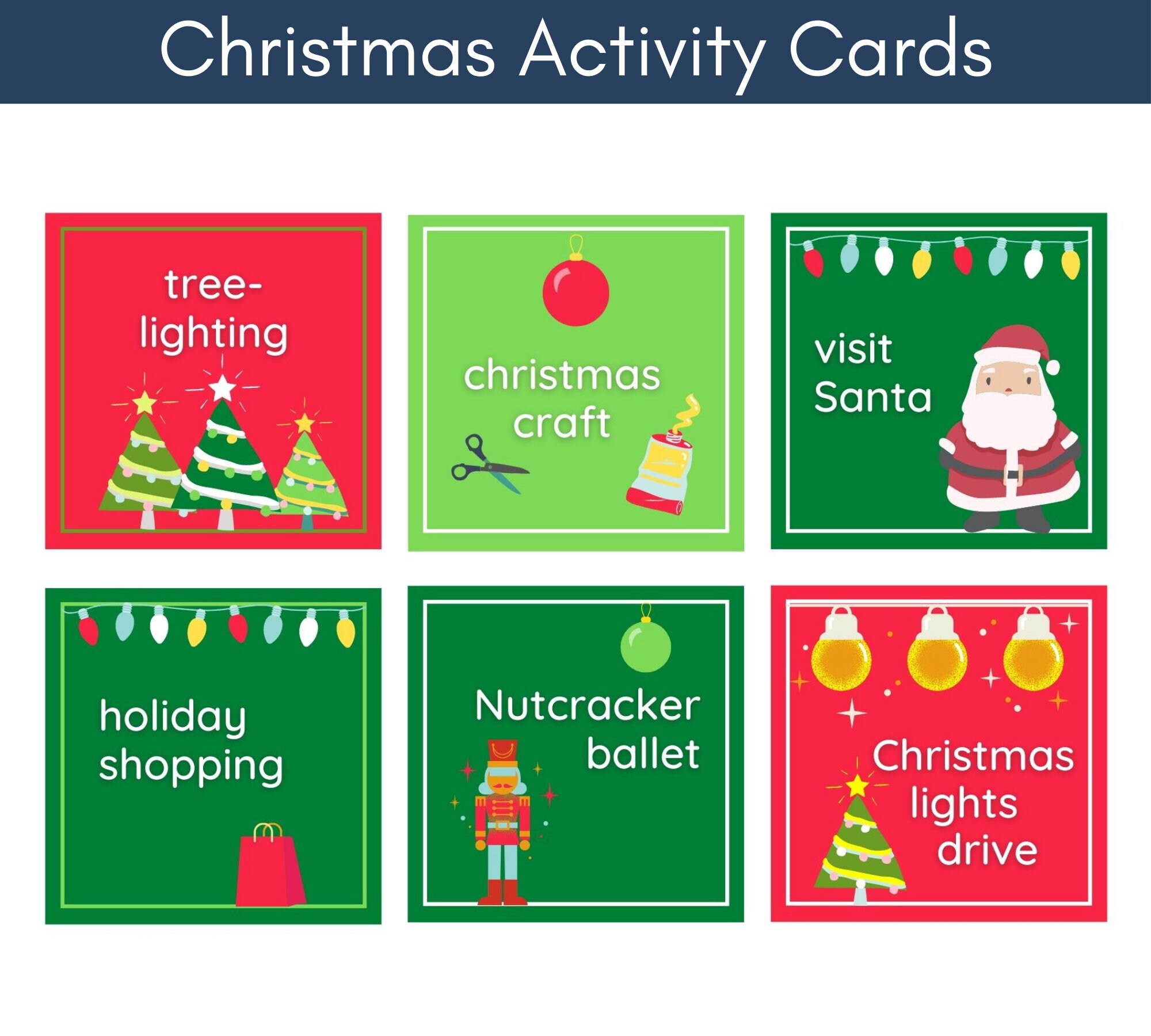Christmas Activity Cards | Advent Activities | Christmas Countdown ...