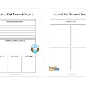 National Park Research Project: Homeschool Learning (PDF Download) - Etsy