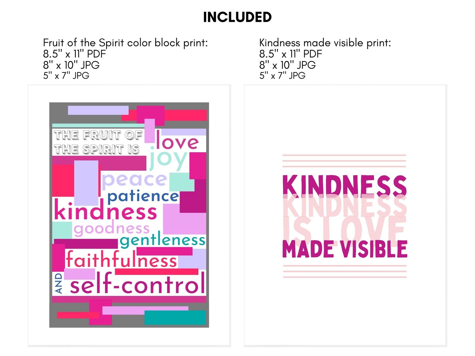 Kindness Printable Bundle, Random Acts of Kindness, Kindness Scripture ...