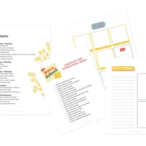 Back-to-school Prep Pack for Homeschool, First Day of School Signs ...