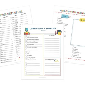 Back-to-school Prep Pack for Homeschool, First Day of School Signs ...