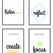 Monthly Focus Word Cards - Set of 12 - Digital Download - Etsy