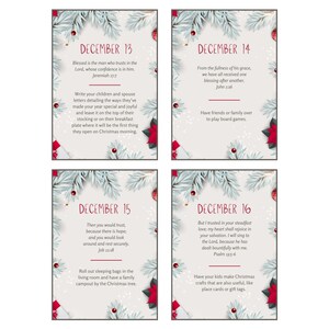 Christmas Countdown Scripture Cards, Christmas Joy and Peace Bible ...