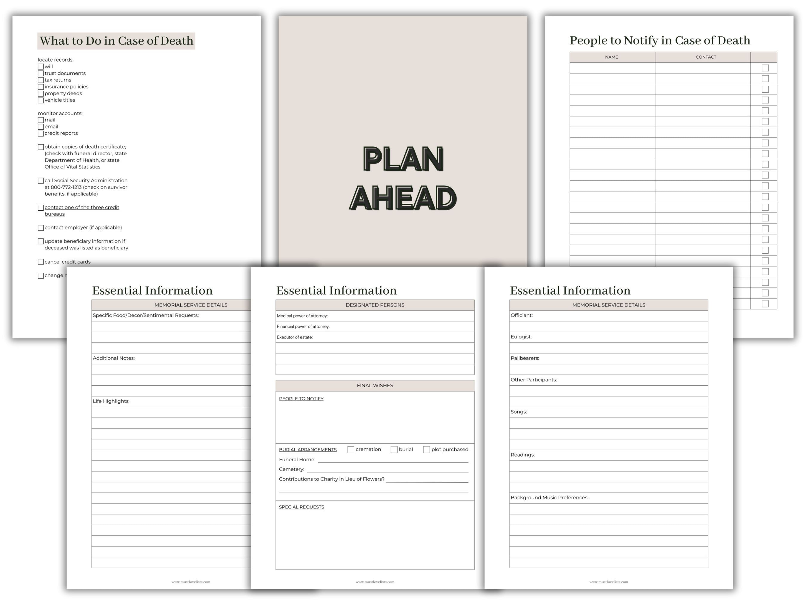 Senior Emergency Binder Toolkit: Aging Parent Checklist (PDF) - Etsy