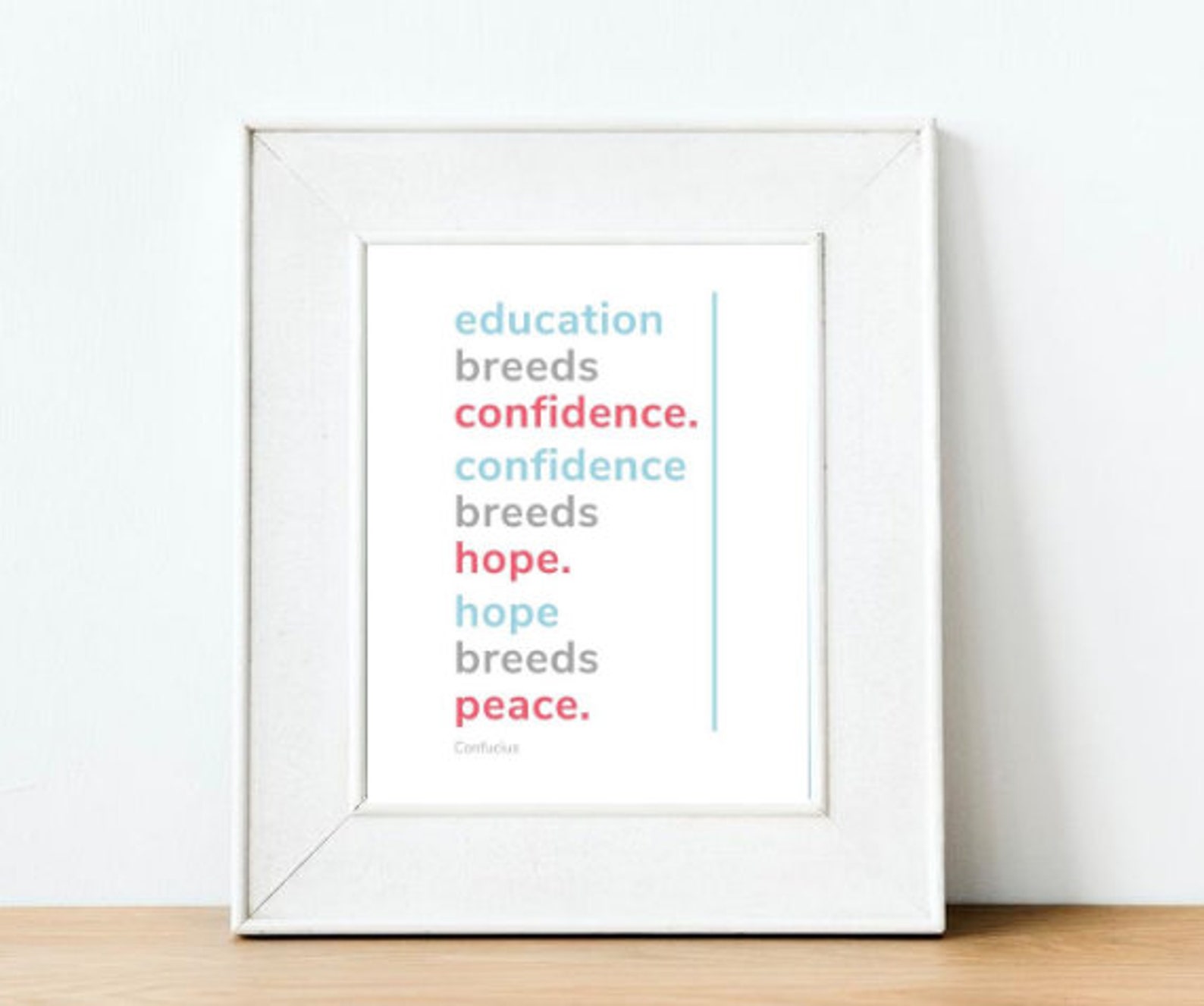 Inspirational Teacher Quote, Teacher Gift, Teacher Appreciation ...