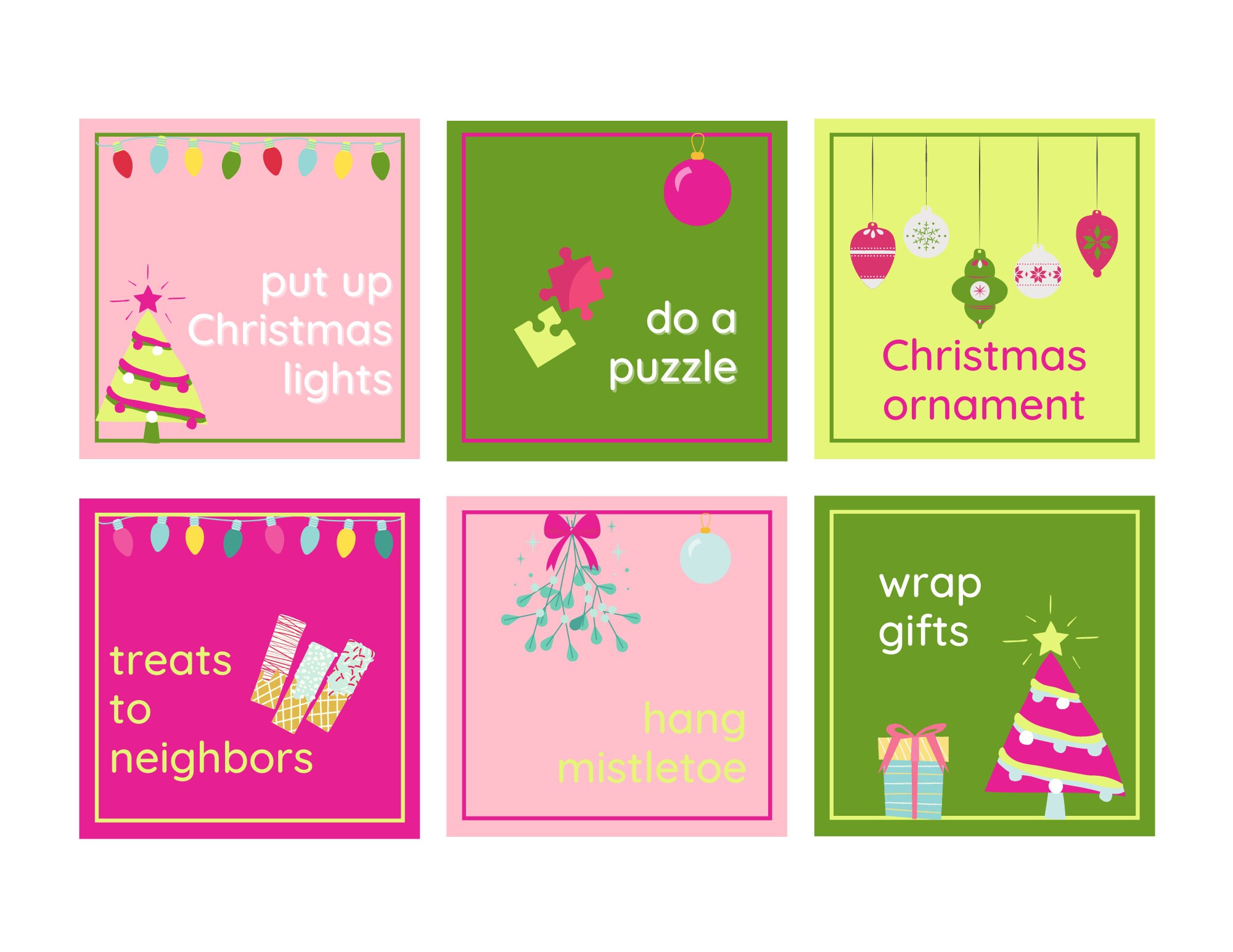 Christmas Activity Cards | Advent Activities | Christmas Countdown ...