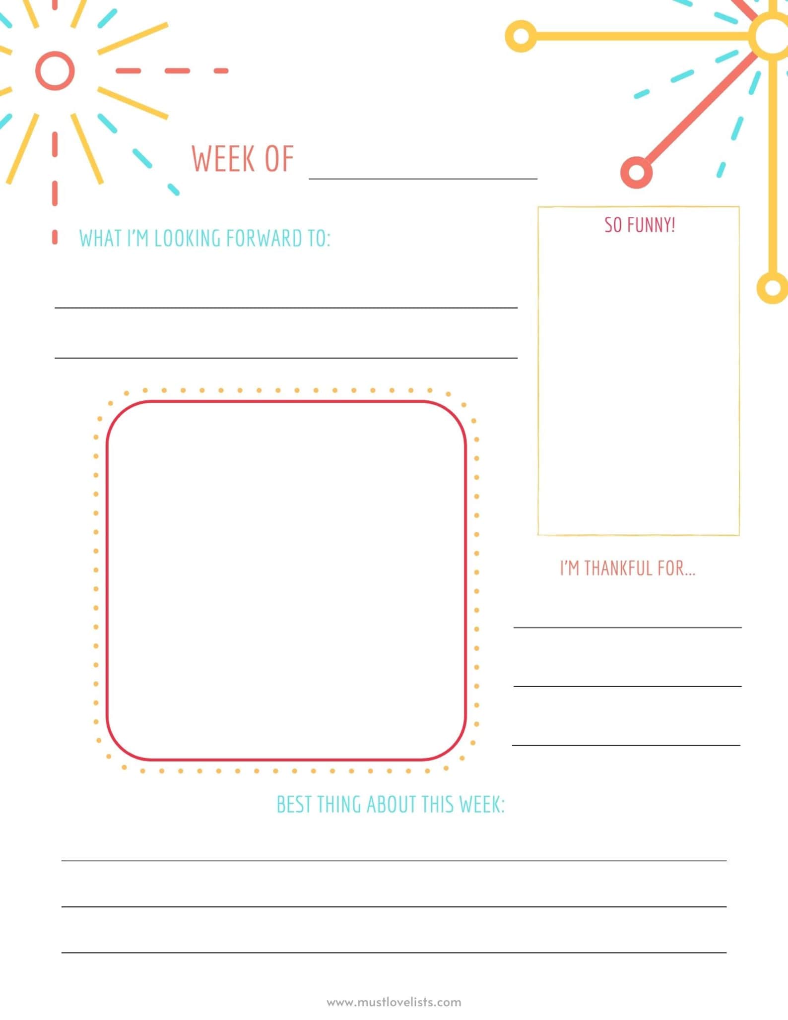 Sweet Summer Time Kids Journal Pages, Summer Reading Log, Weekly ...
