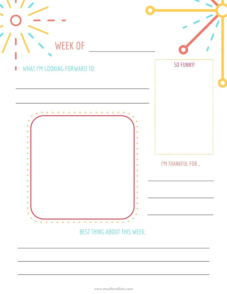 Sweet Summer Time Kids Journal Pages, Summer Reading Log, Weekly ...