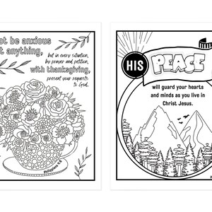 Philippians Scripture Coloring Pages: Sermon Activities (PDF Pattern ...