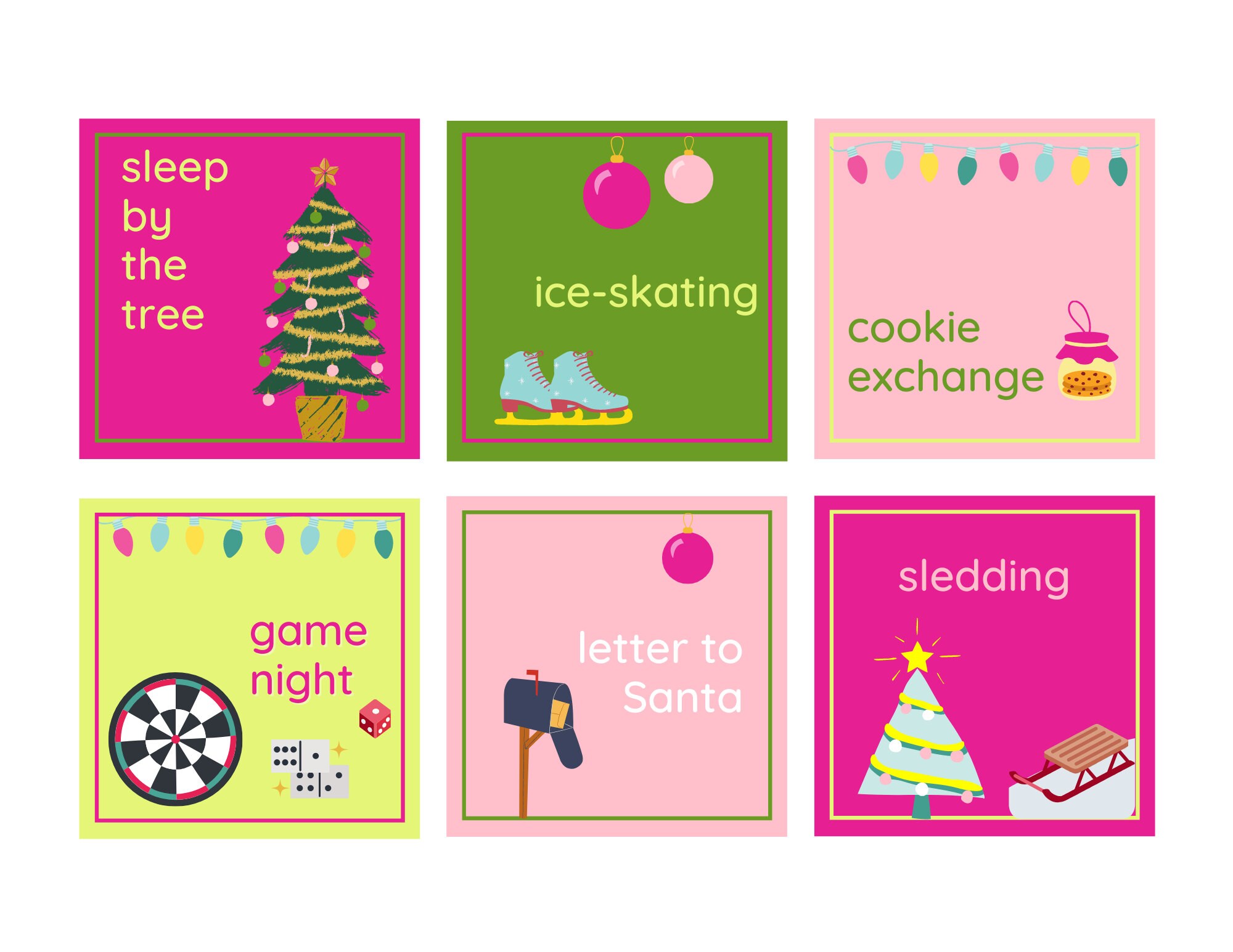 Christmas Activity Cards | Advent Activities | Christmas Countdown ...