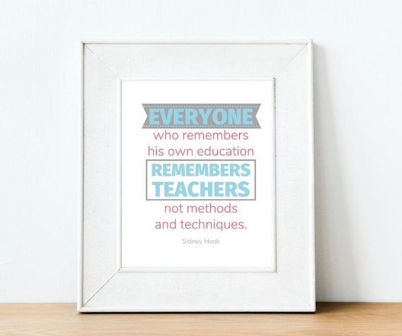 Inspirational Teacher Quote Teacher Gift Teacher | Etsy