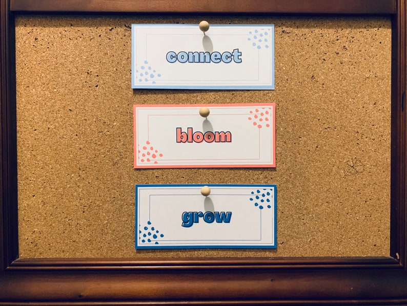 Monthly Focus Words Word of the Year Word of the Month - Etsy