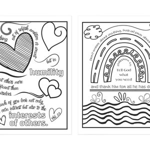 Philippians Scripture Coloring Pages: Sermon Activities (PDF Pattern ...