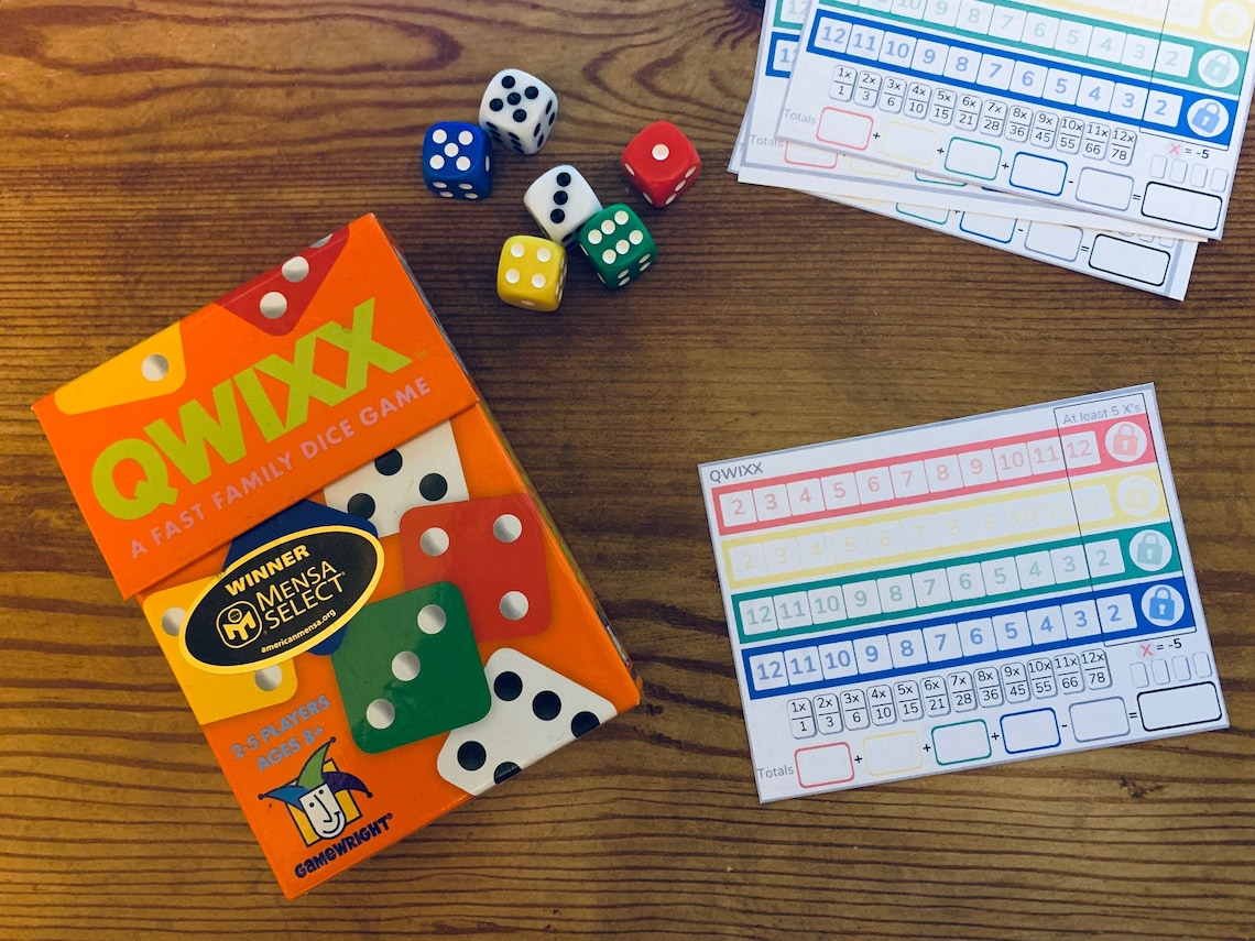 Printable Quixx Score Sheets: Dice Game Scorecard (PDF Download) - Etsy