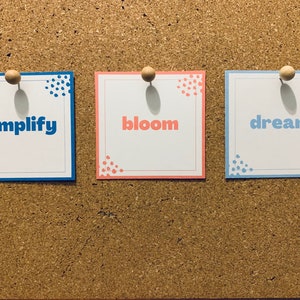 Monthly Focus Words, Word of the Year, Word of the Month, Vision Board ...