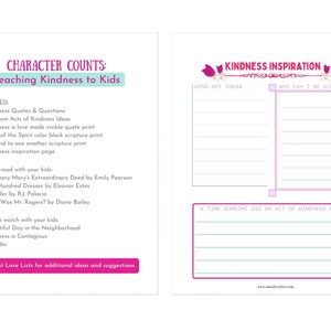 Kindness Printable Bundle, Random Acts of Kindness, Kindness Scripture ...