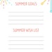 Sweet Summer Time Kids Journal Pages, Summer Reading Log, Weekly ...