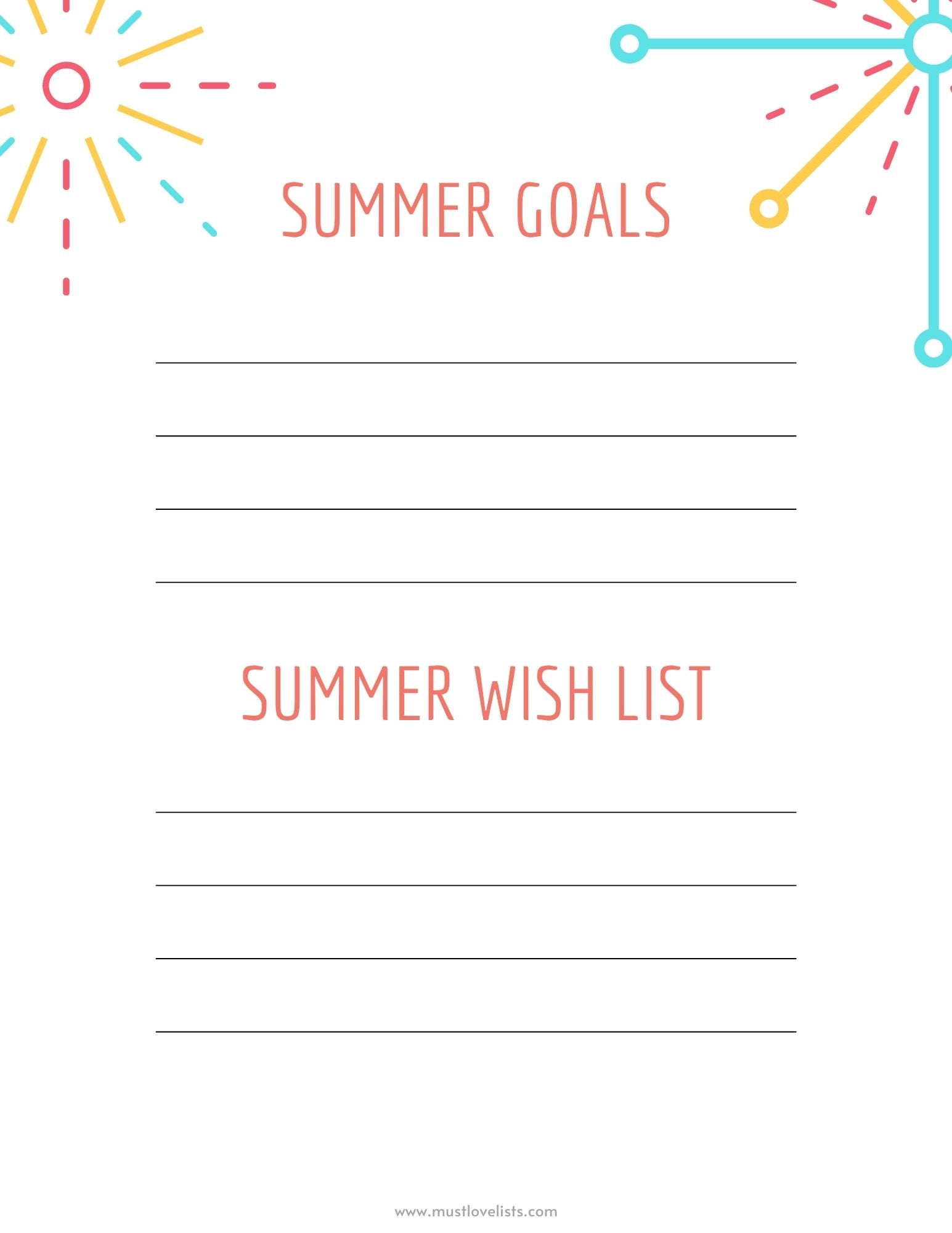 Sweet Summer Time Kids Journal Pages, Summer Reading Log, Weekly ...