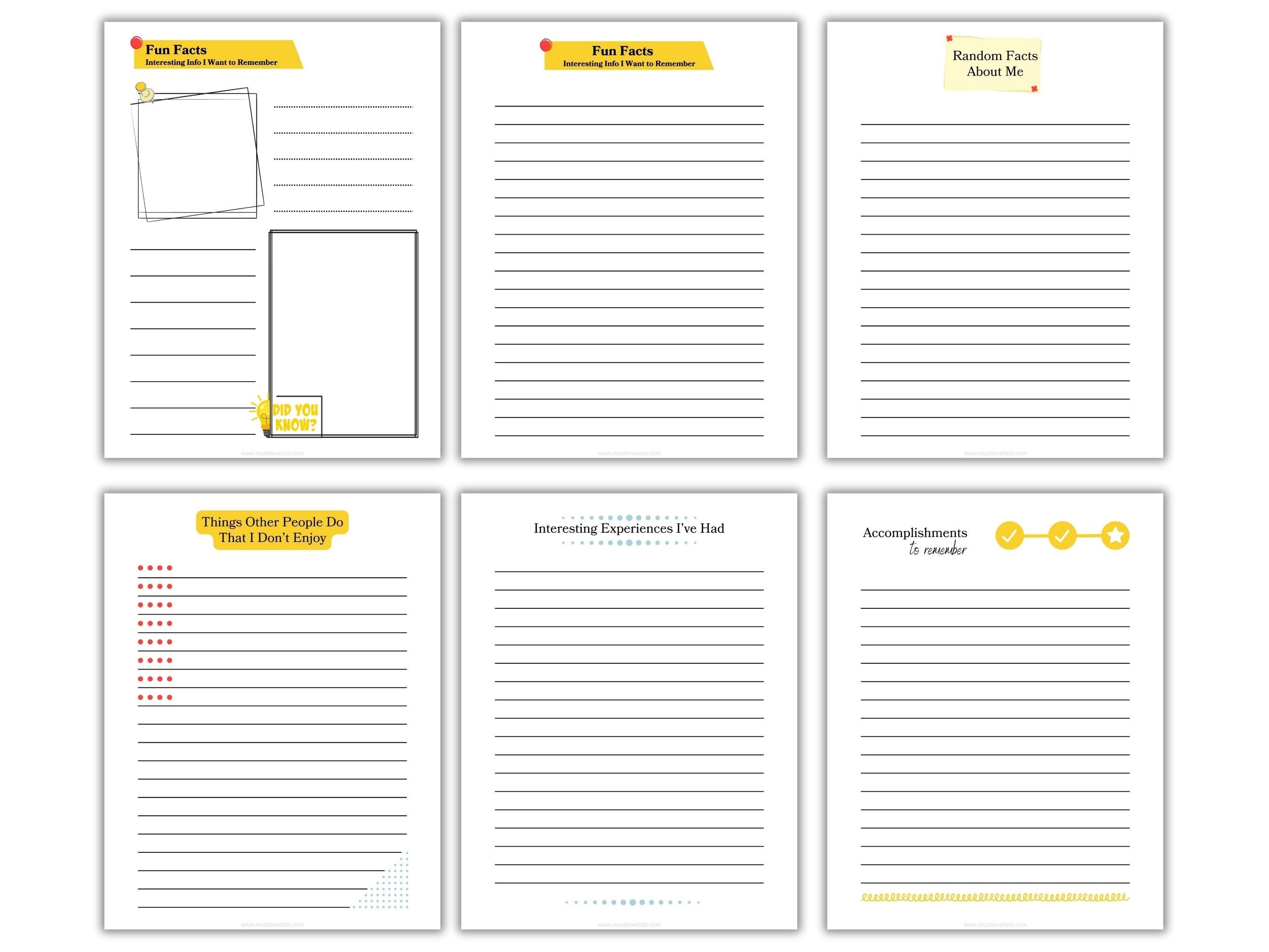 30-day List Challenge: Fun Daily Journal Prompts (PDF) - Etsy