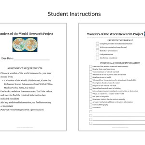 Wonders of the World Research Project, Homeschool Wonders of the World ...