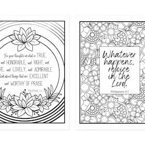 Philippians Scripture Coloring Pages: Sermon Activities (PDF Pattern ...