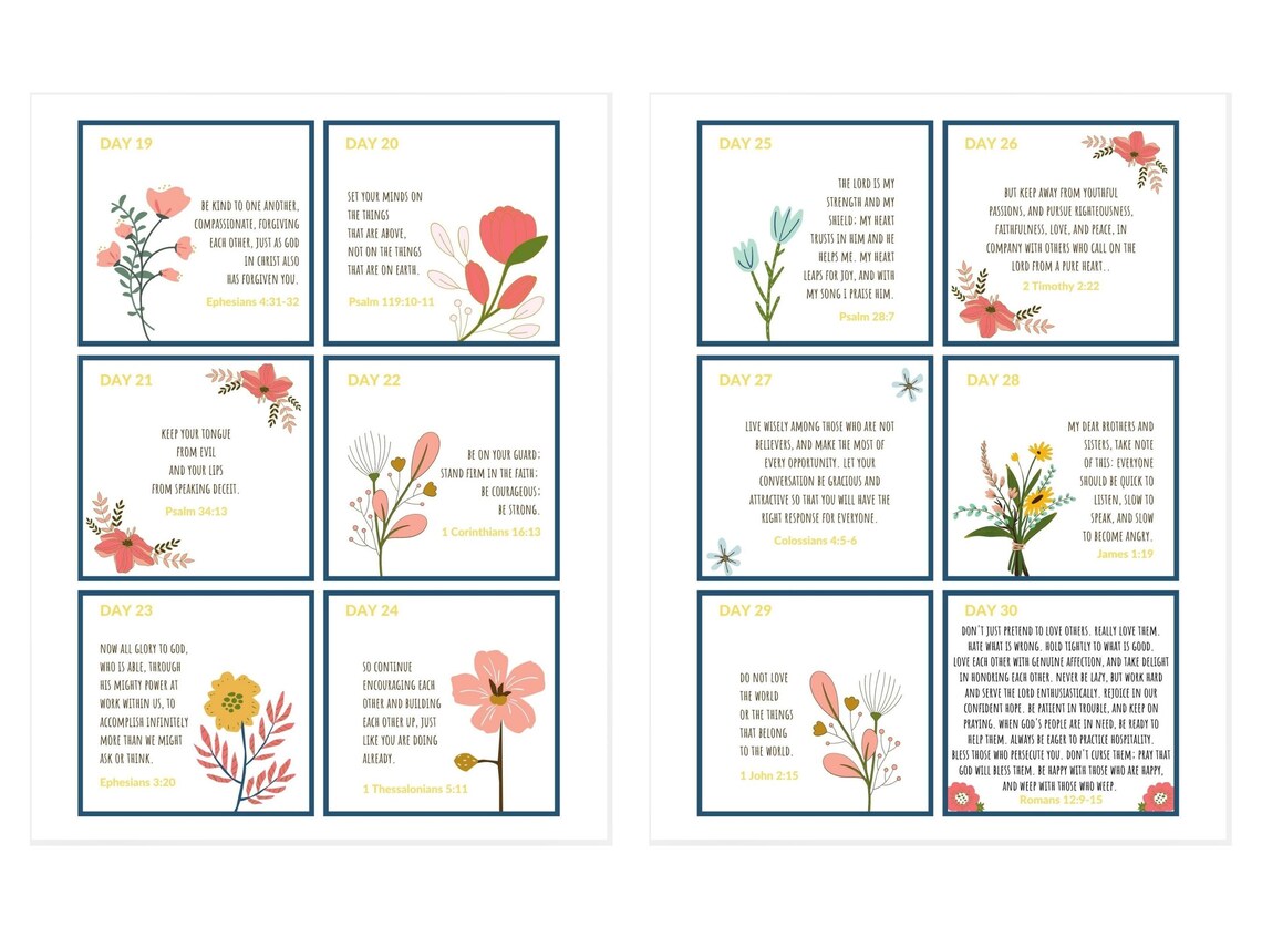 30-day Scripture Prayer Challenge, Praying Scripture, Bible Prayer ...