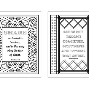 Scripture Coloring Pages, Galatians, Sunday School and Sermon ...