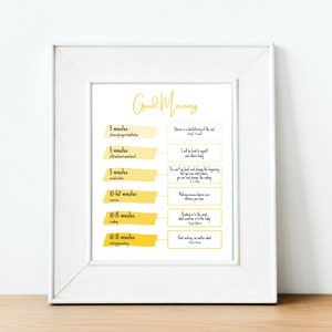 Miracle Morning SAVERS Printable: Good Morning Routine Inspiration (PDF ...